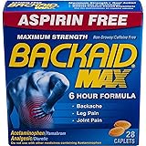Amazon.com: Backaid Max Caplets, 28 Count (Pack of 4) : Health & Household