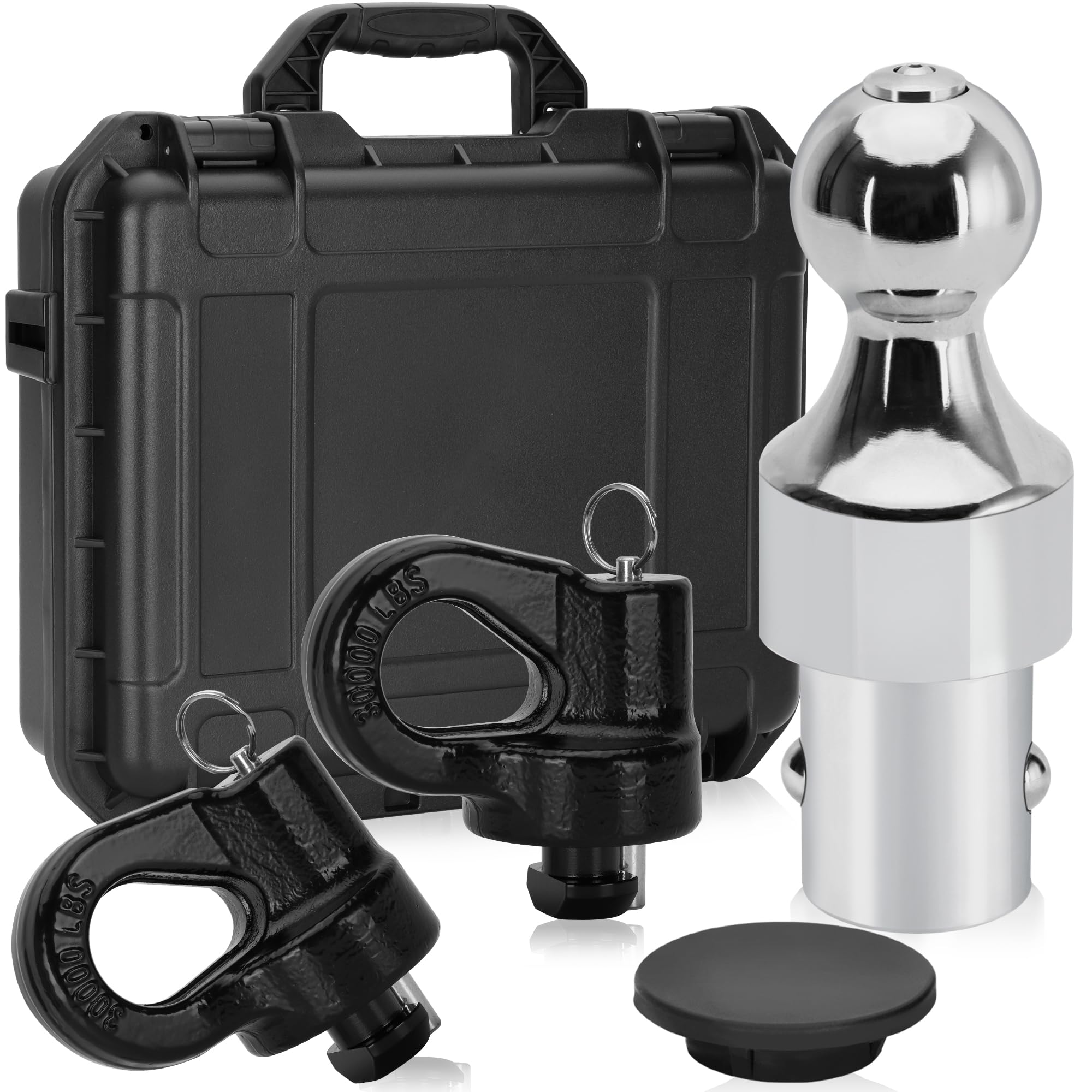 Chaoos 60692 Puck System Gooseneck Hitch Ball Kit, 2-5/16 Inch Ball ...