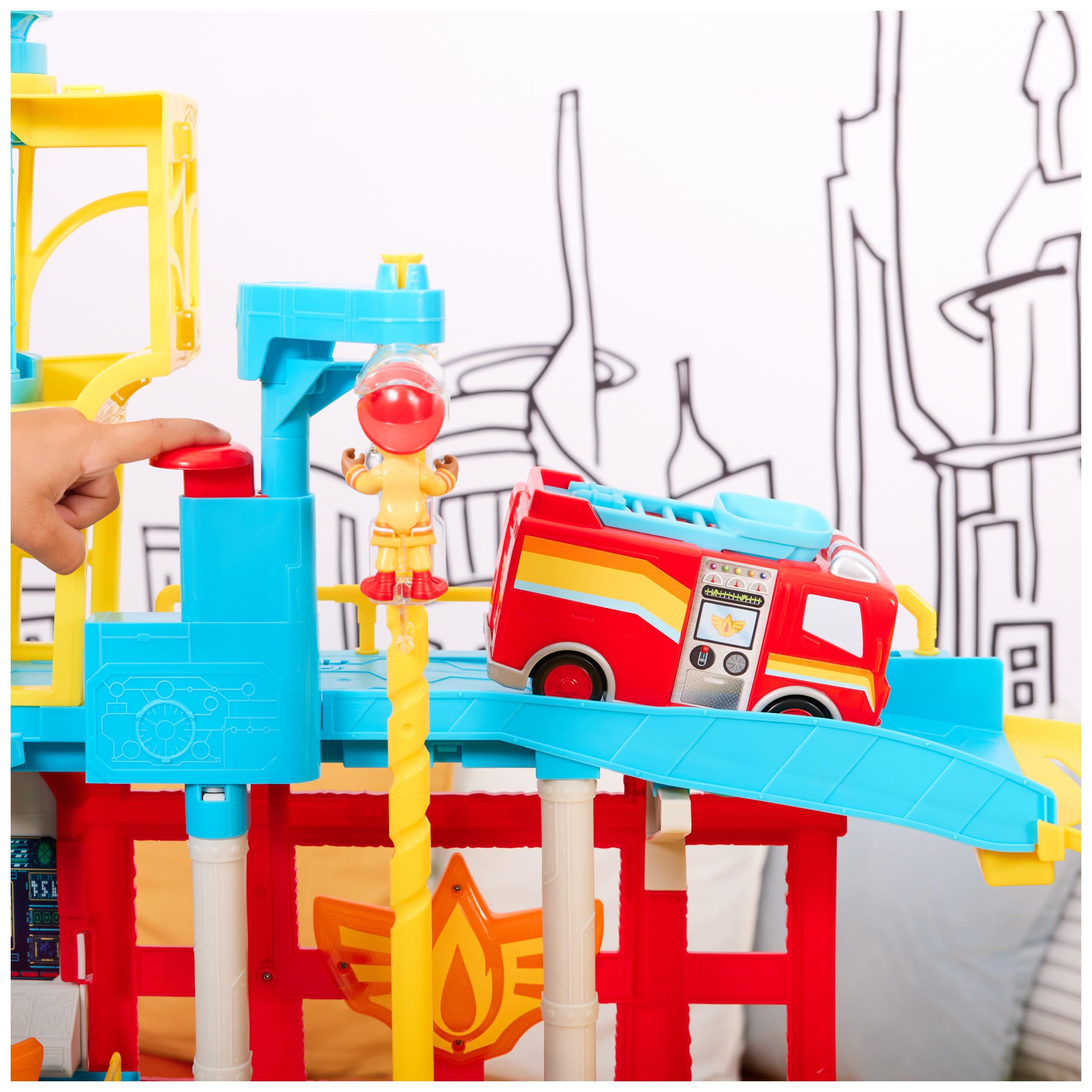 Mua Disney Junior Firebuds HQ Playset with Lights, Sounds, Fire Truck ...