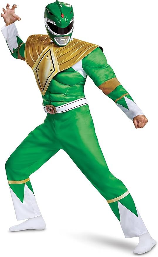 Amazon.com: Power Rangers Men's Green Ranger Costume: Clothing