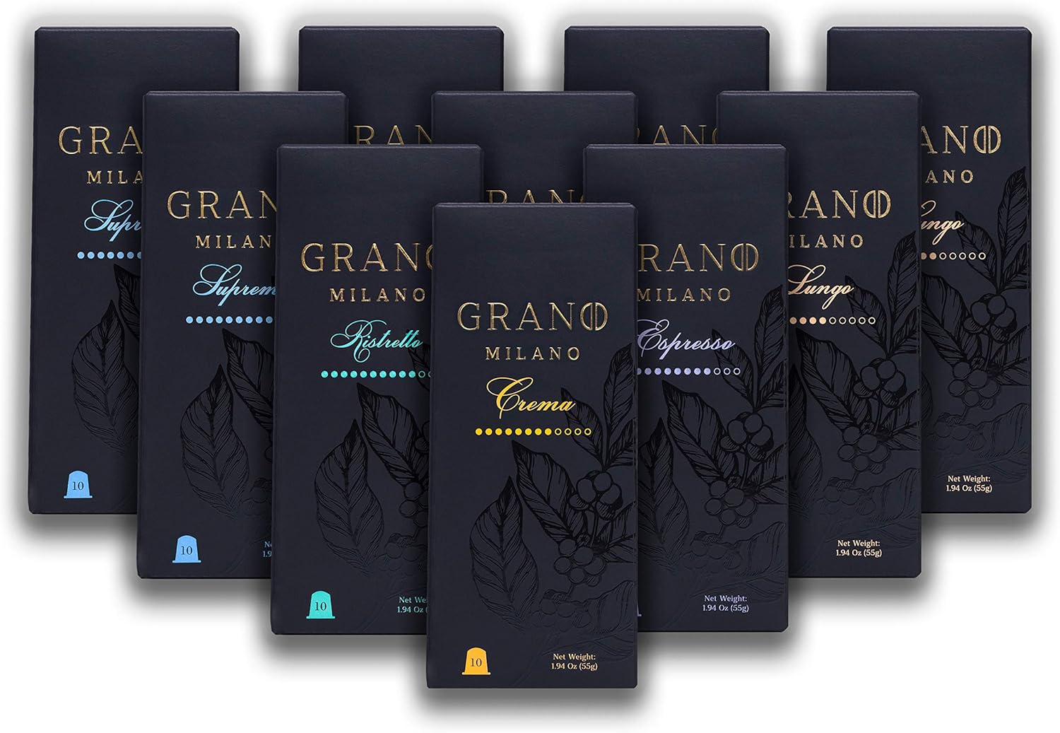 100 Grano Milano Coffee Capsules | VARIETY PACK | Compatible with ...