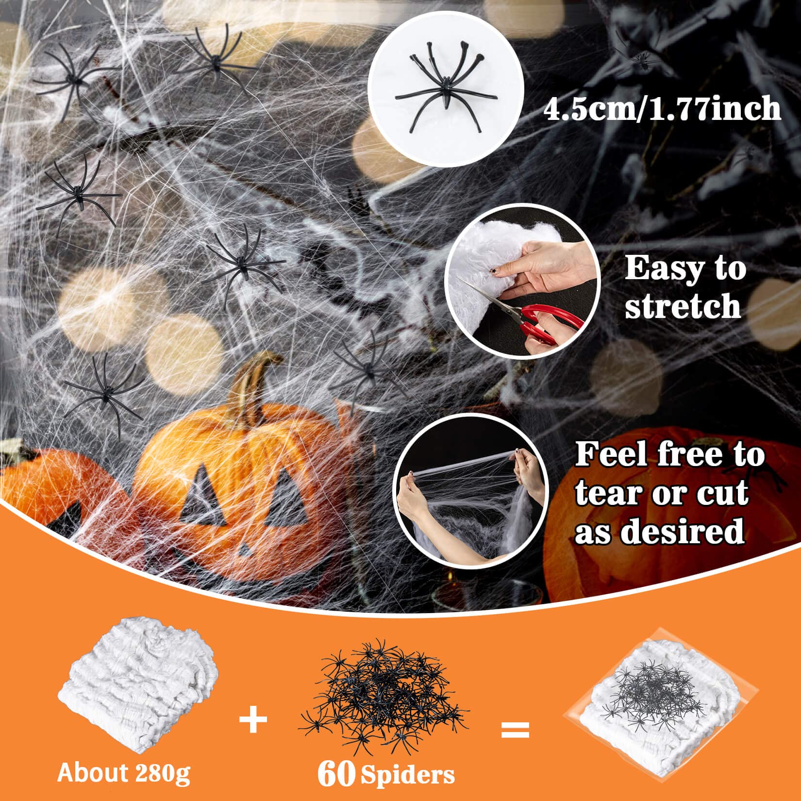 Mua 950 sqft Spider Webs Halloween-Decorations Halloween Spider Web ...