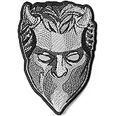 Amazon.com: Embrosoft Ghost Band Nameless Ghoul Black Mask Embroidered ...