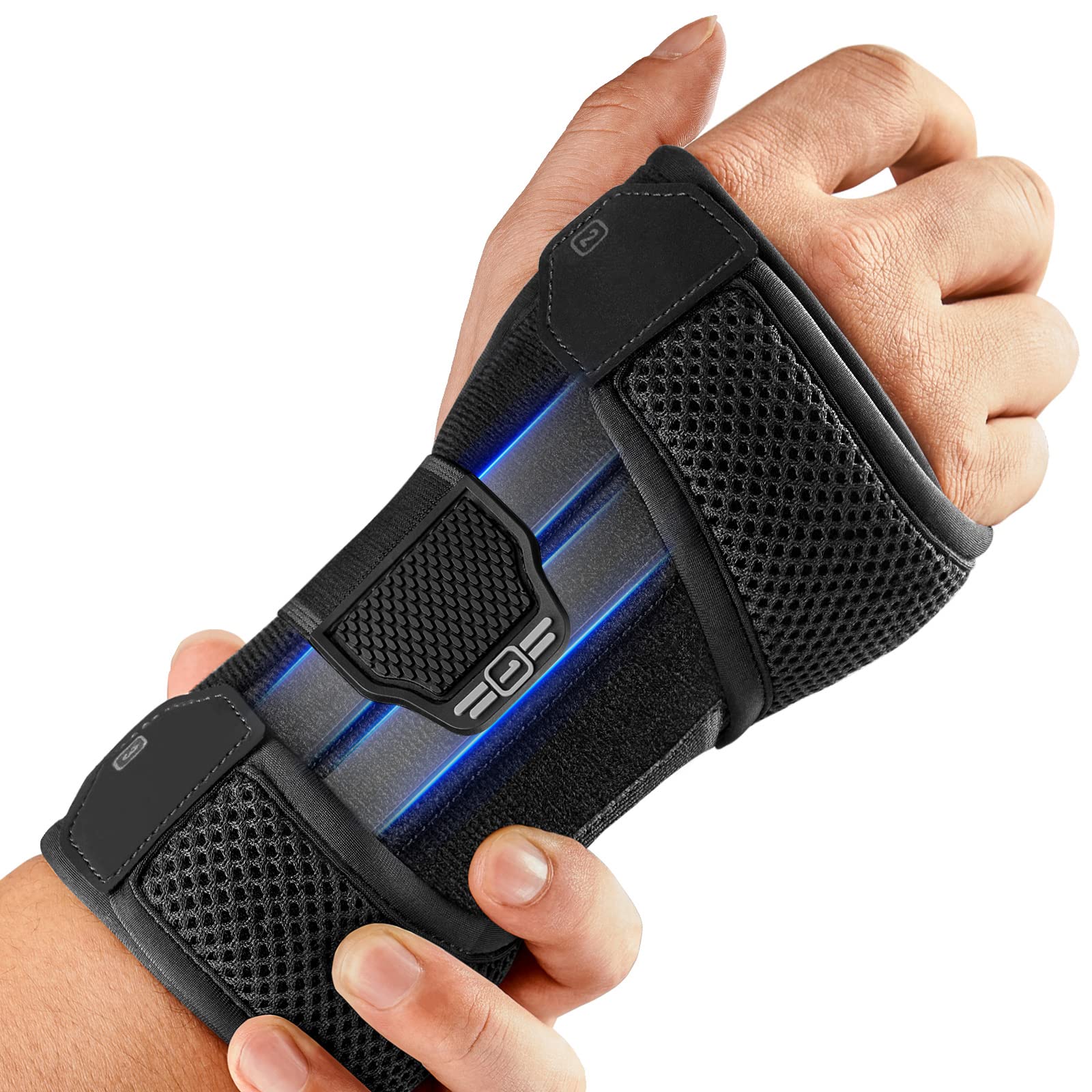 FREETOO Wrist Brace for Carpal Tunnel Relief Night Support with Soft ...