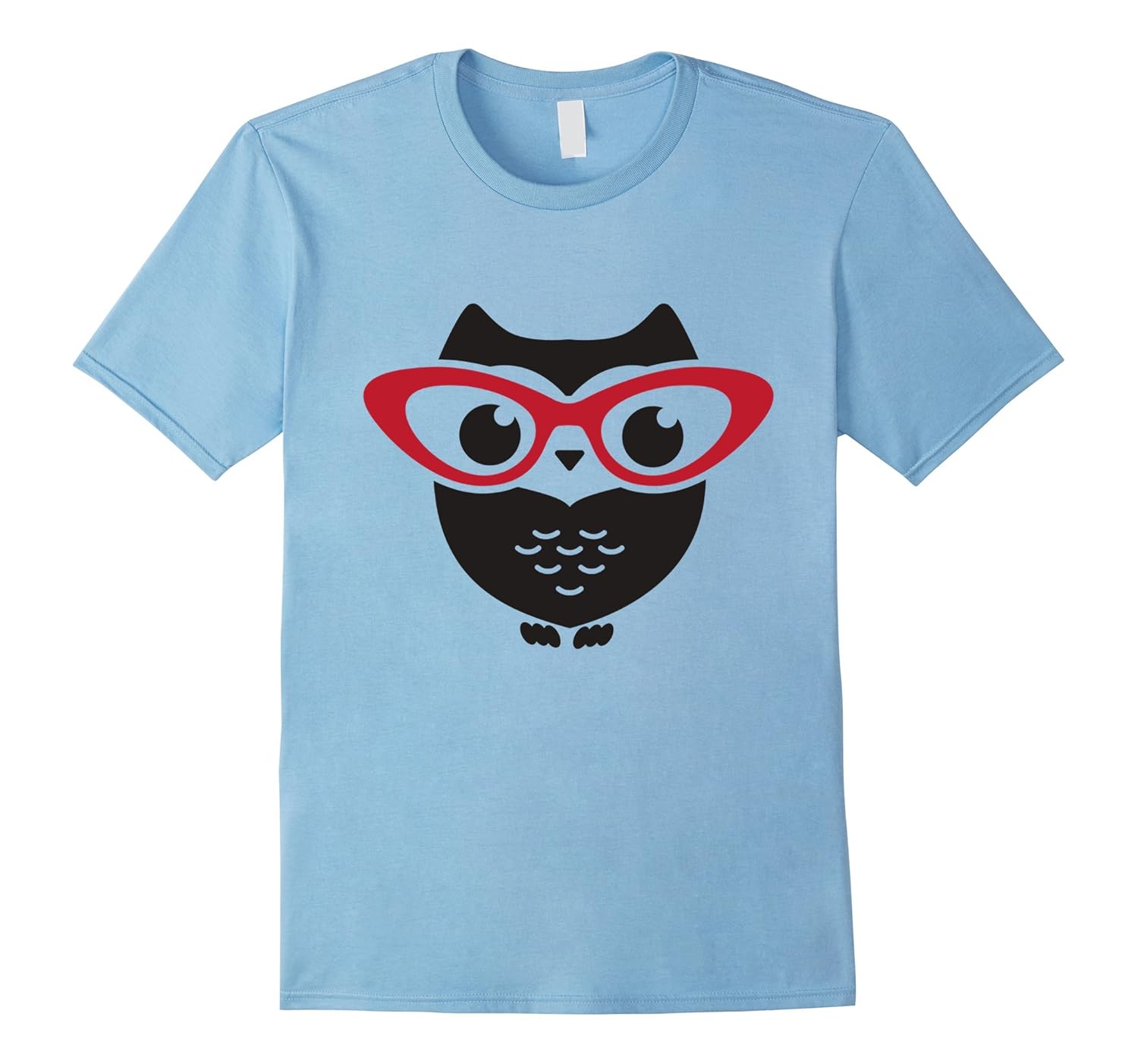 Cute owl T-Shirt logo print glasses tee-T-Shirt – Managatee