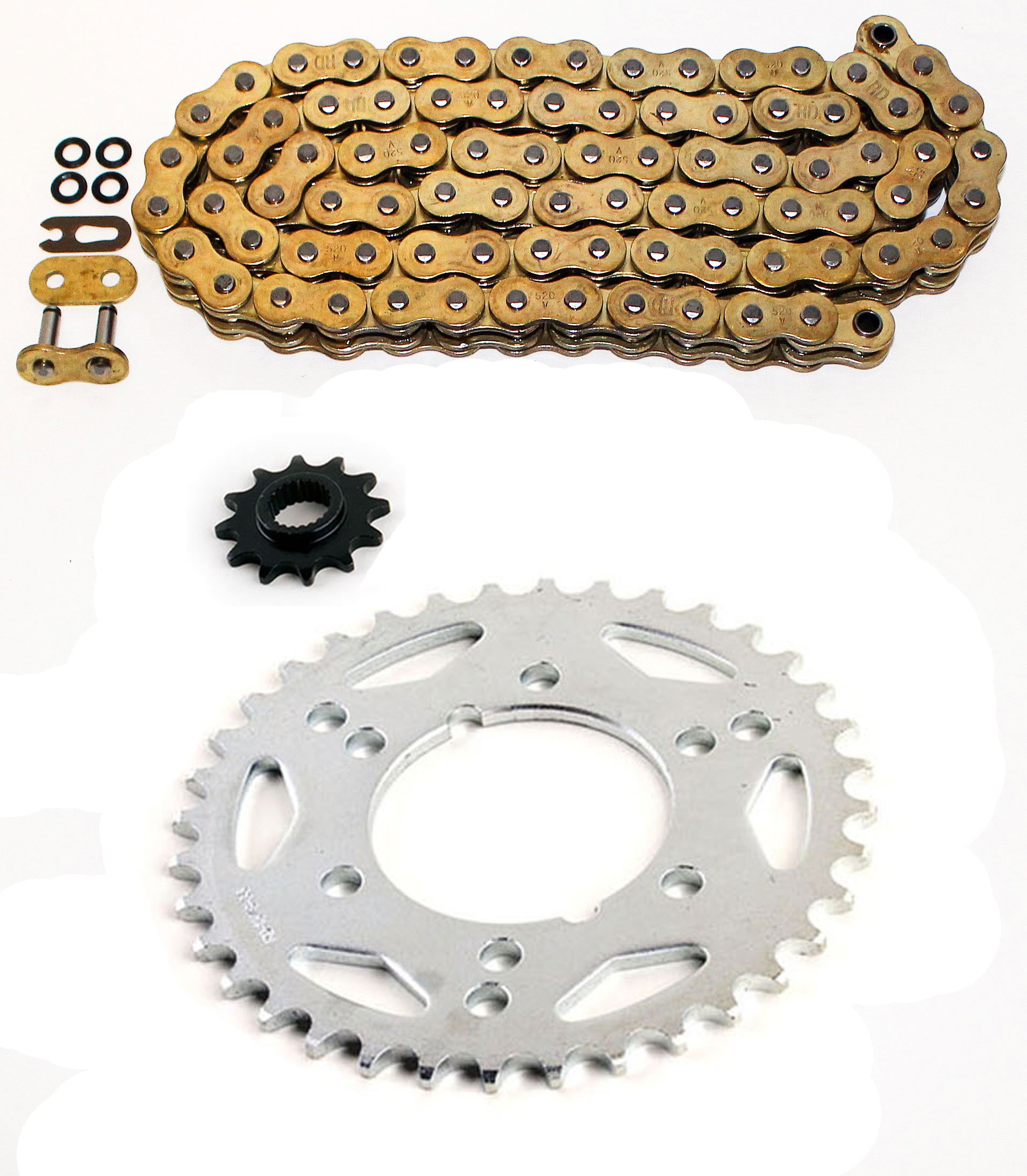 O-Ring Chain & 12/42 Sprocket Set Polaris Xplorer 400 4x4 2000-2001