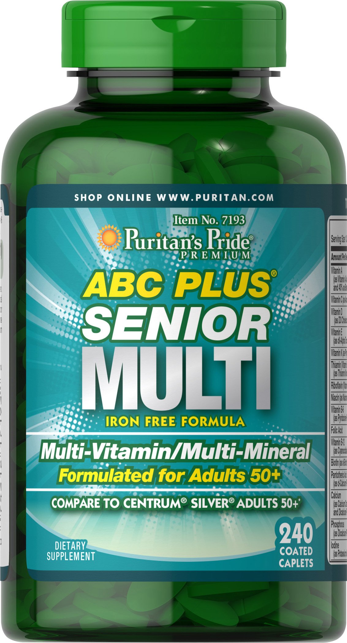 Mua Abc Plus Senior Multivitamin Multi-mineral Formula Caplets, 240 ...