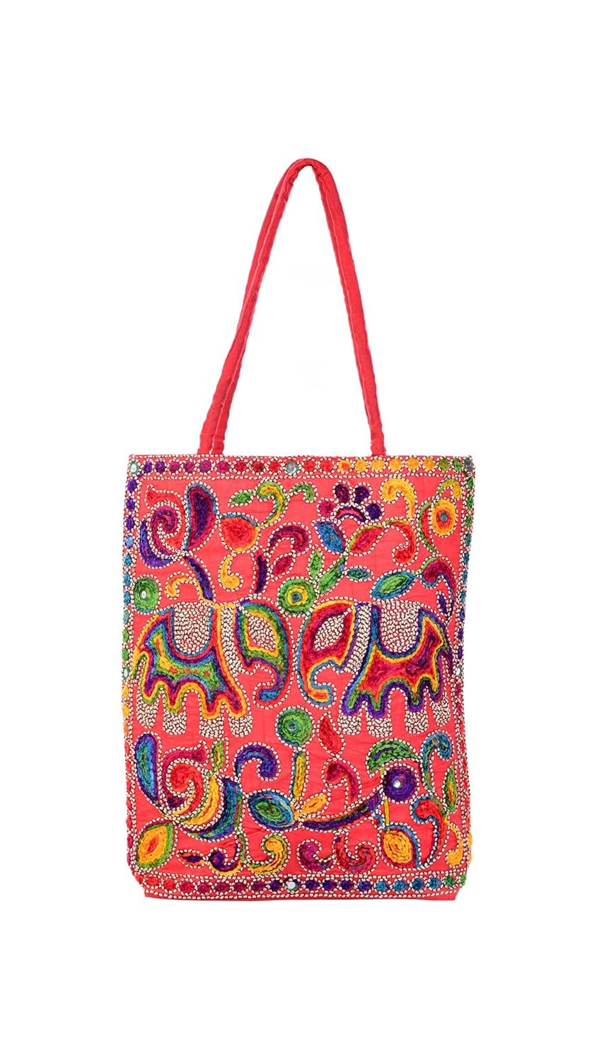 Buy Indian Handicraft Women Ethnic Thread Worked Designer Embroidered ...