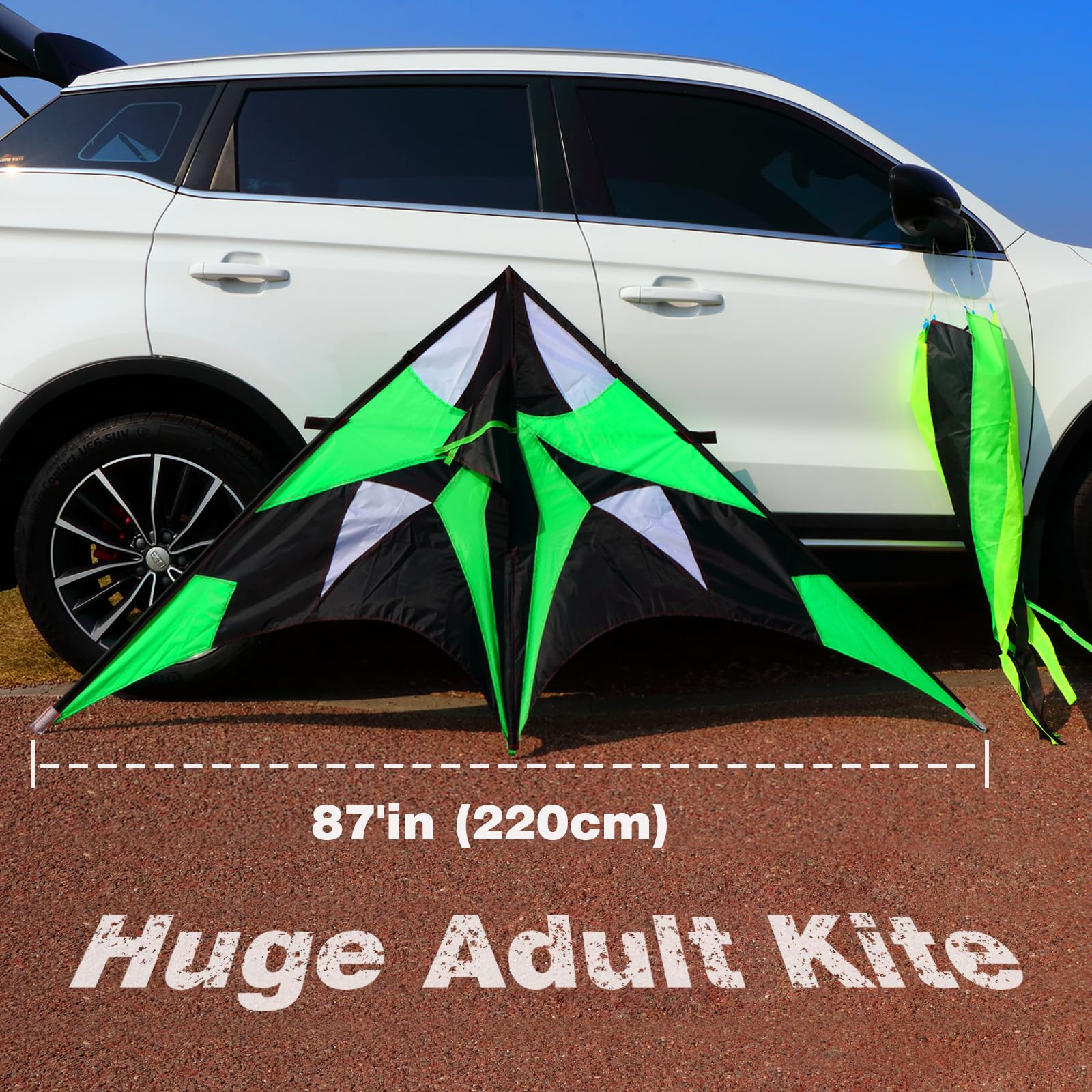 Mua WEICAFLY Giant Delta Kite for Adults, Comes with 3D Spinning Kite ...