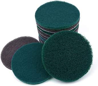 Amazon.com: 5 Inch Round Hook and Loop Scouring Pad Industrial Heavy ...
