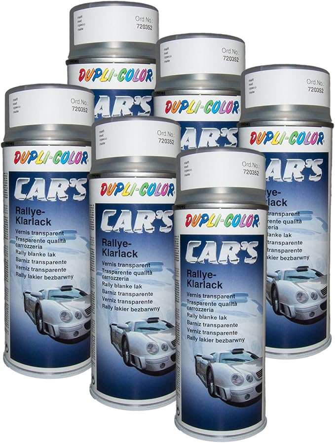 DUPLI_bundle 6X Dupli-Color Cars Rallye Klarlack matt 400 720352 ...