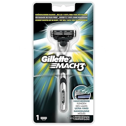 Gillette Mach3 Sensitive Power Razor elctrica Razor for Men, Includes ...