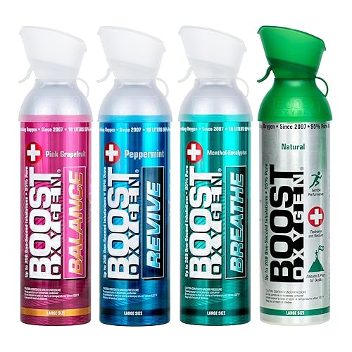 Boost Oxygen Canned Oxygen for Breathing for Home Use, Exercise, or ...