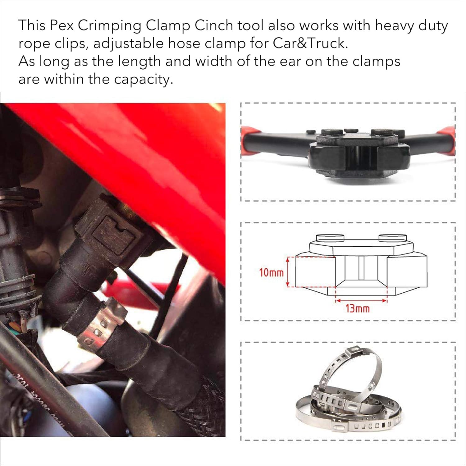 PEX Crimping Set, Pex Crimping Pipe Fitting Tool, PEX Clamp Crimping ...