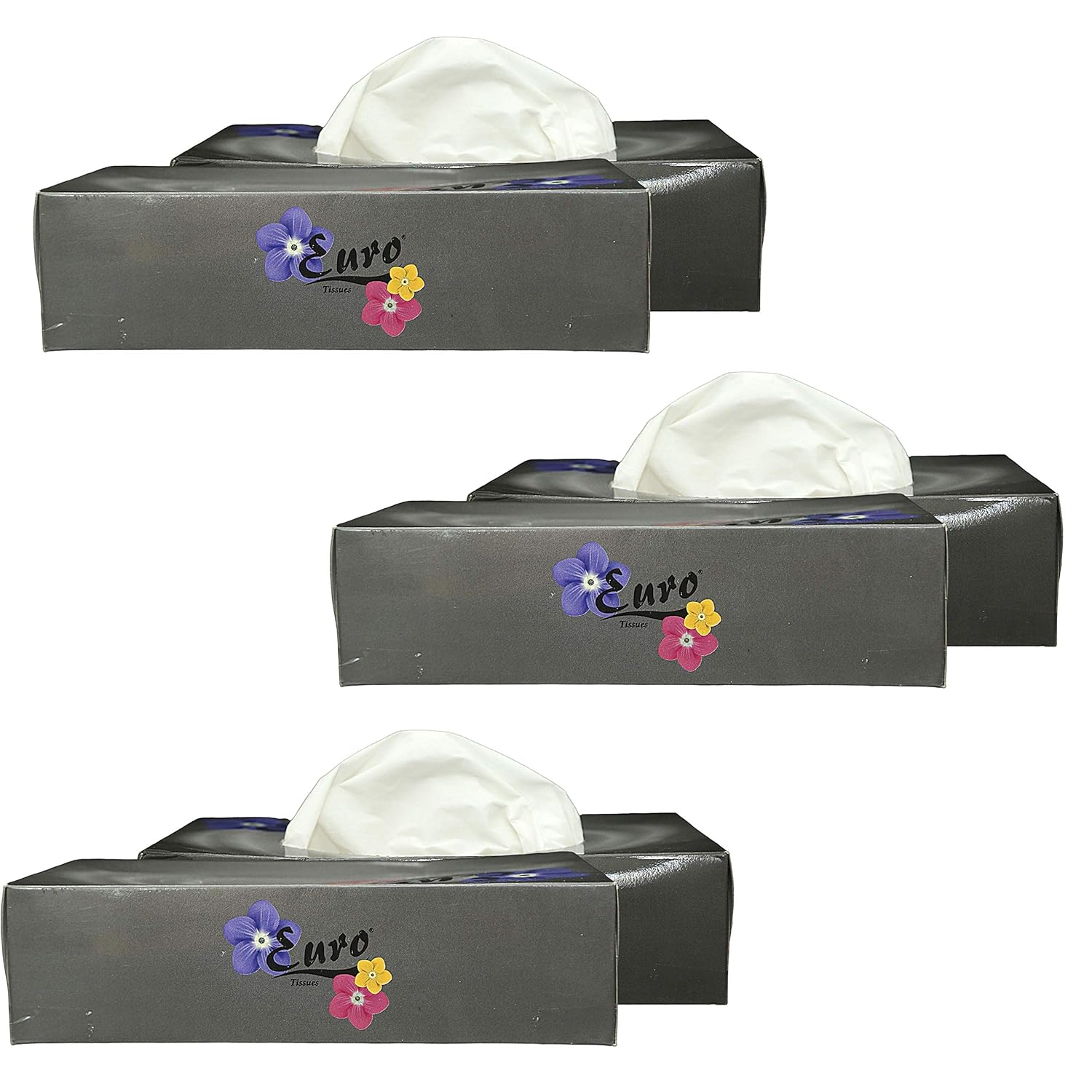 Adeptt Euro-Series 2 Ply Face Tissue Box - 100 Pulls (Pack of 3) Rs 149 ...