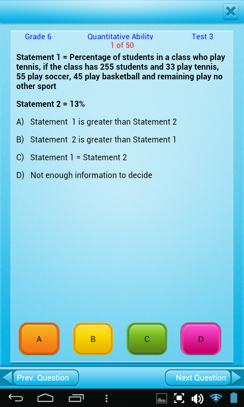 QVprep 6th grade Quantitative Maths and Verbal English Ability Practice ...
