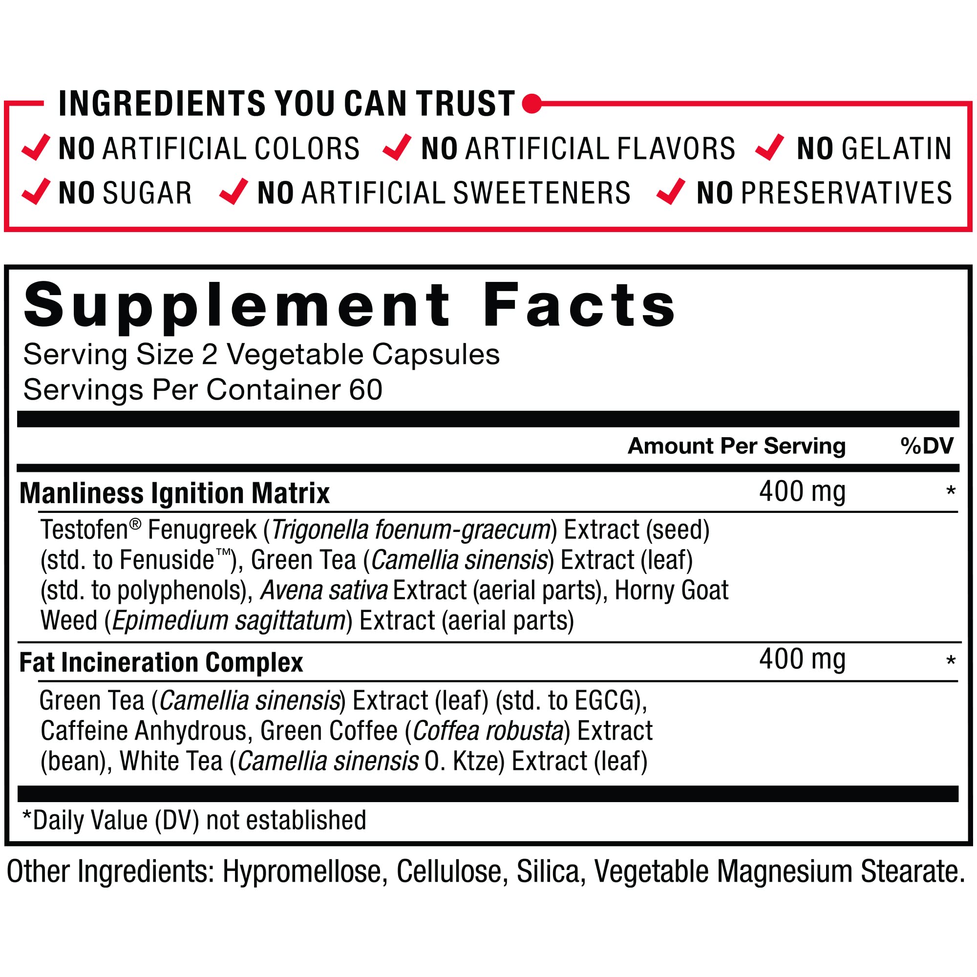 Force Factor Test X180 Ignite Total Testosterone Booster For Men With ...