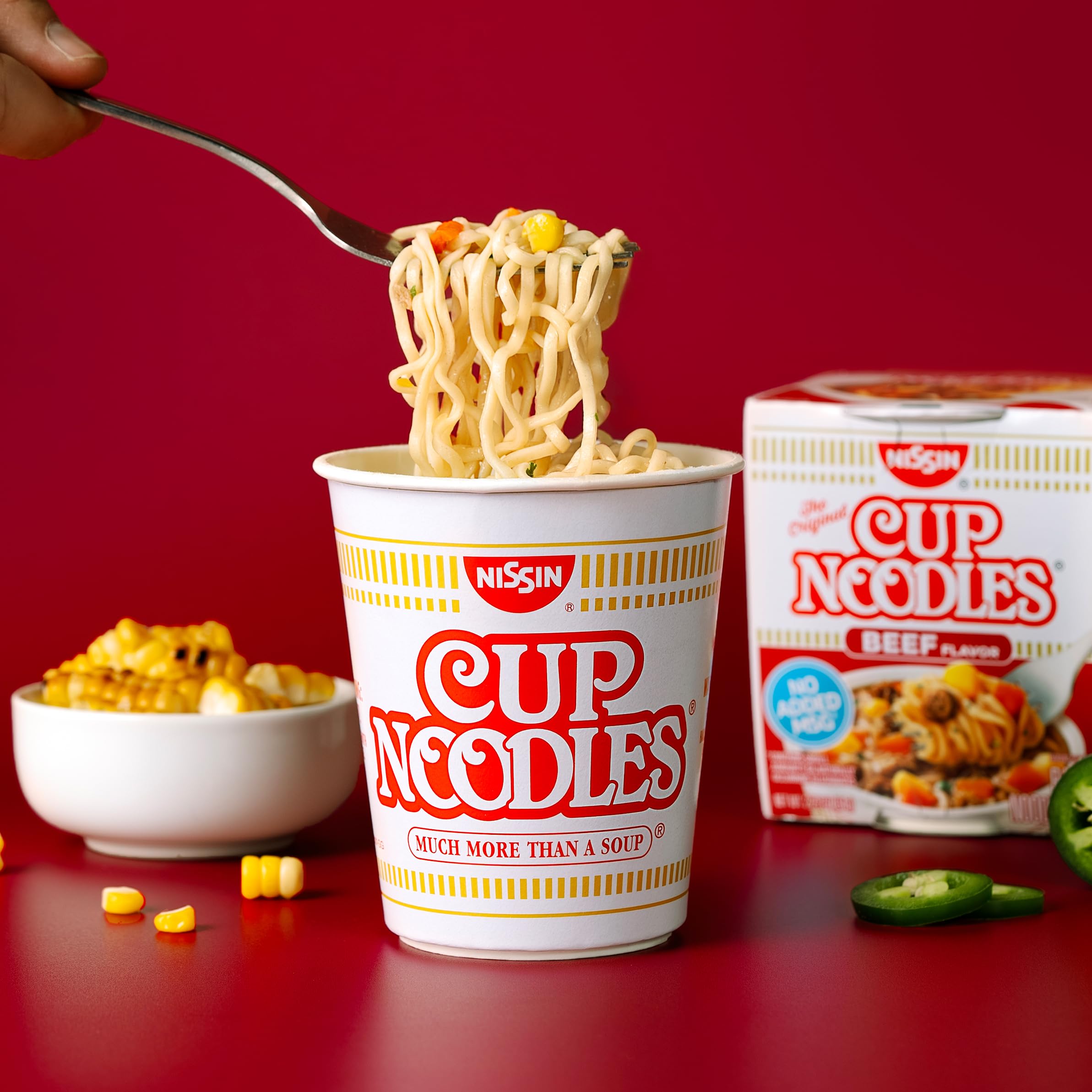 Mua Nissin Cup Noodles Soup, Beef Flavor, Microwaveable Paper Cups ...
