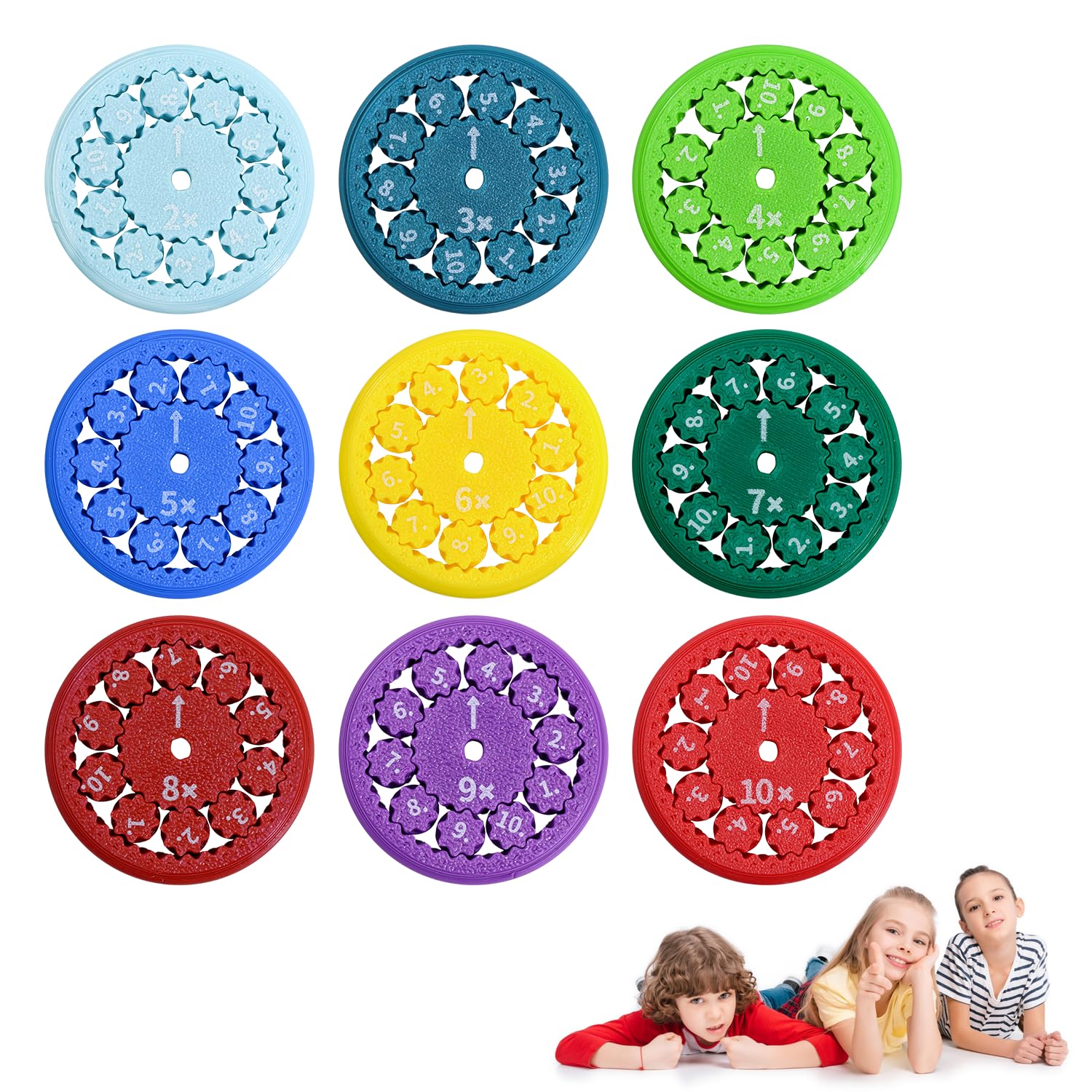 GUIFAG Math Fidget Spinners,Math Fact Fidget Spinner,Math ...