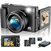 Amazon.com : Digital Camera 4K, Ultra HD 48MP Photo 4K Video, Dual Lens ...
