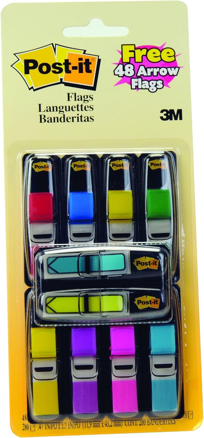Post-it Banderas Value Count, varios colores, 280 unidades (683-VAD1 ...
