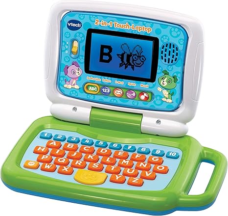 VTech 80-600904 2-in-1 Touch Laptop, Learning Laptop, Multi-Colour ...