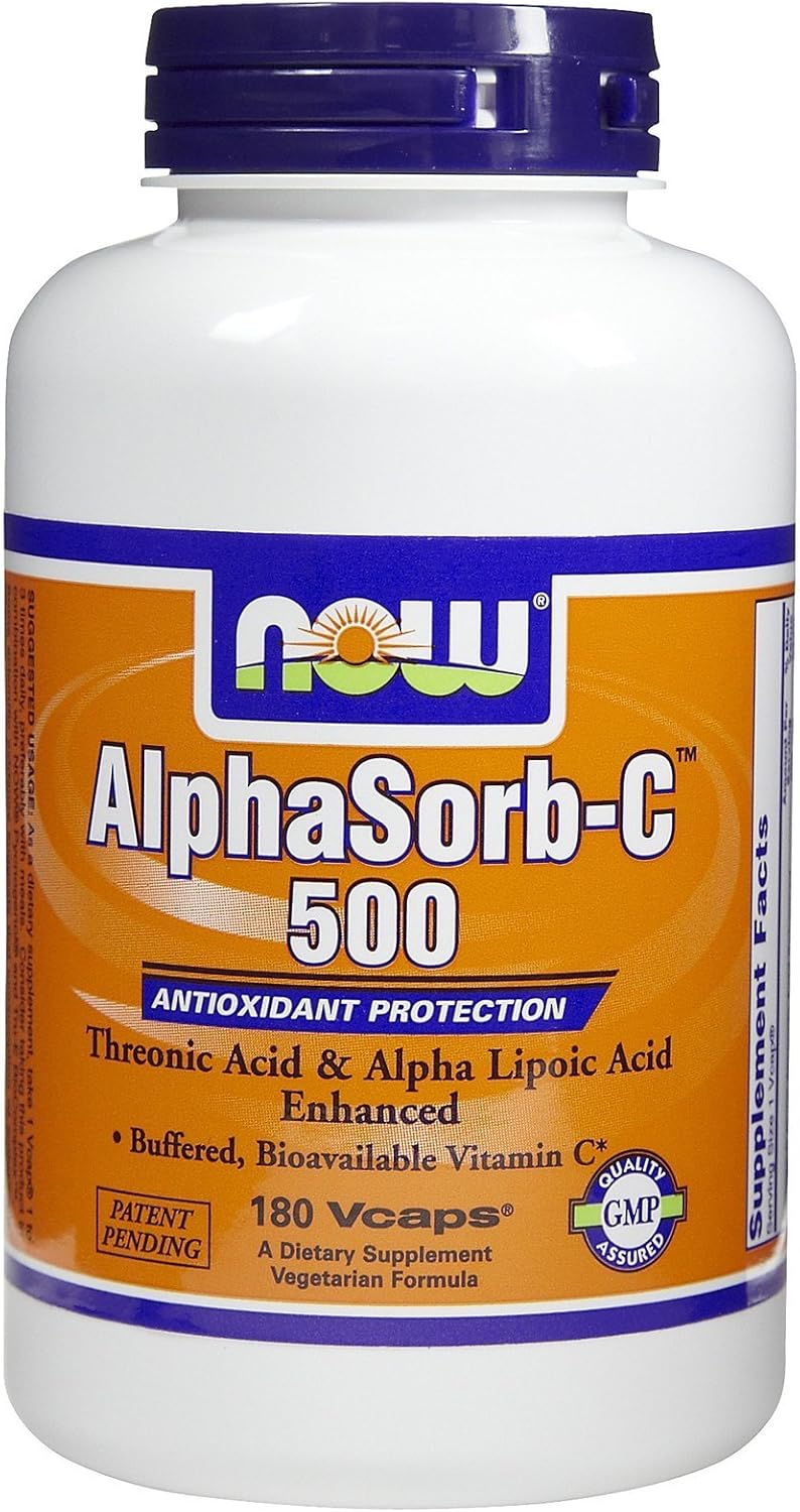 Amazon.com: NOW Foods AlphaSorb-C 500 mg VCaps: Health & Personal Care