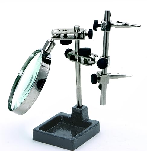 Helping Hand Magnifier - Hands Free Magnifying Glass With Crocodile ...