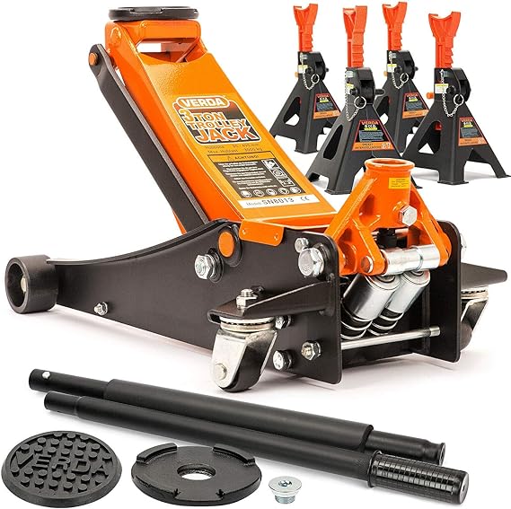 Wagenheber 3T, Rangierwagenheber, Tief, Doppelyzlinder, Heber, Ständer ...