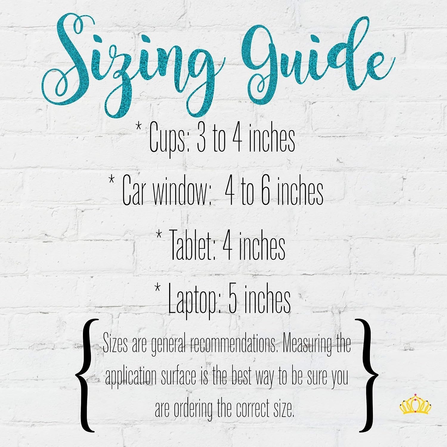 Car Window Decal Size Chart Cutting Sticker
