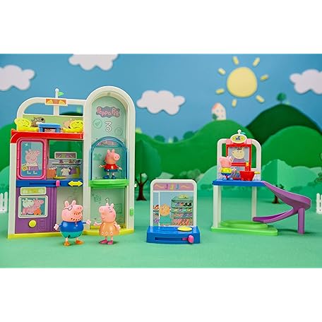Mua Peppa Pig Shopping Mall with Family, Includes 1 Connectable Mall ...