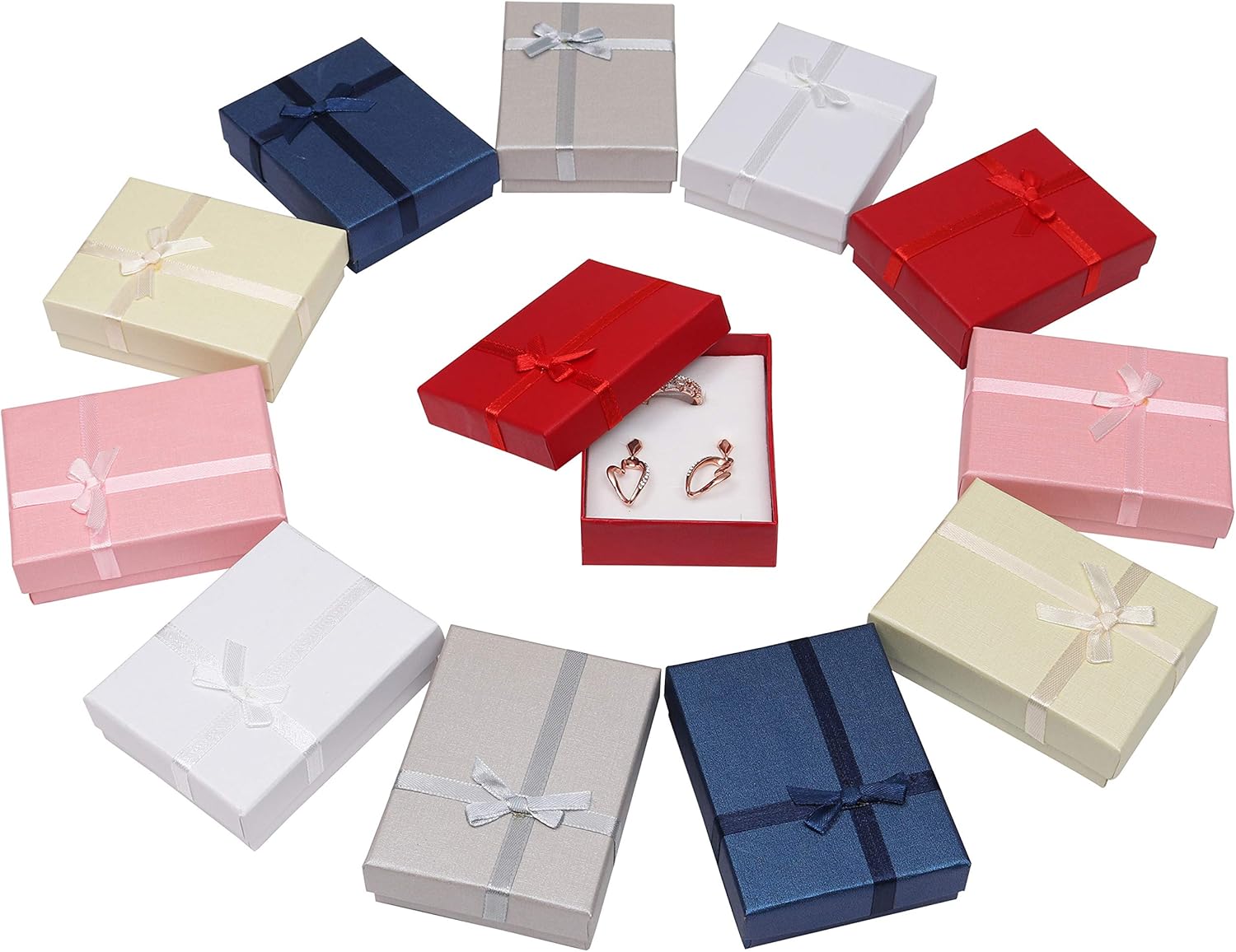 Jewellery Gift Boxes for Presents(12 Pack)- 8.5cm x 6.5cm x 2.5cm, 6 ...