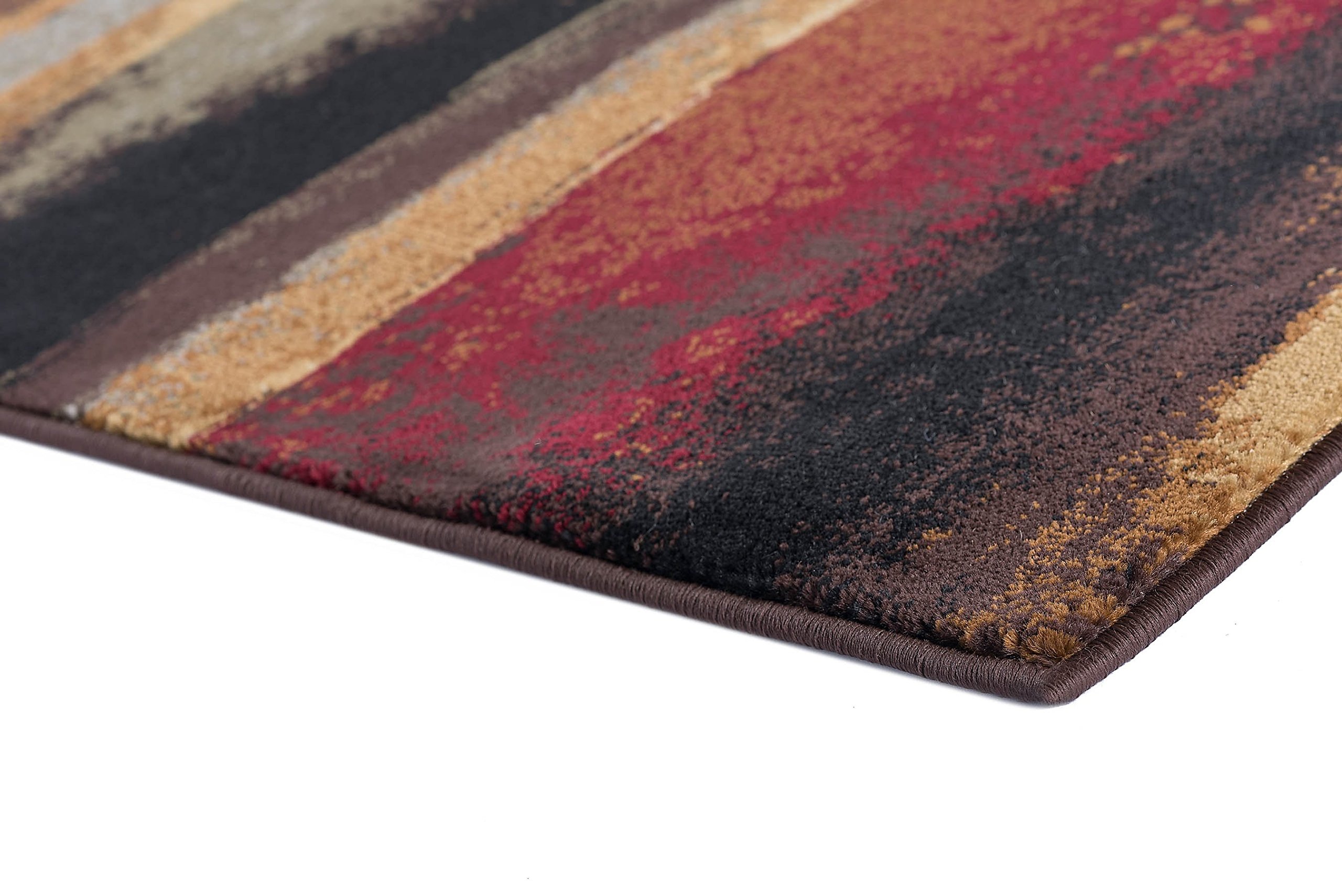 Dakota Contemporary Abstract Multi-Color Rectangle Area Rug, 5' x 7'