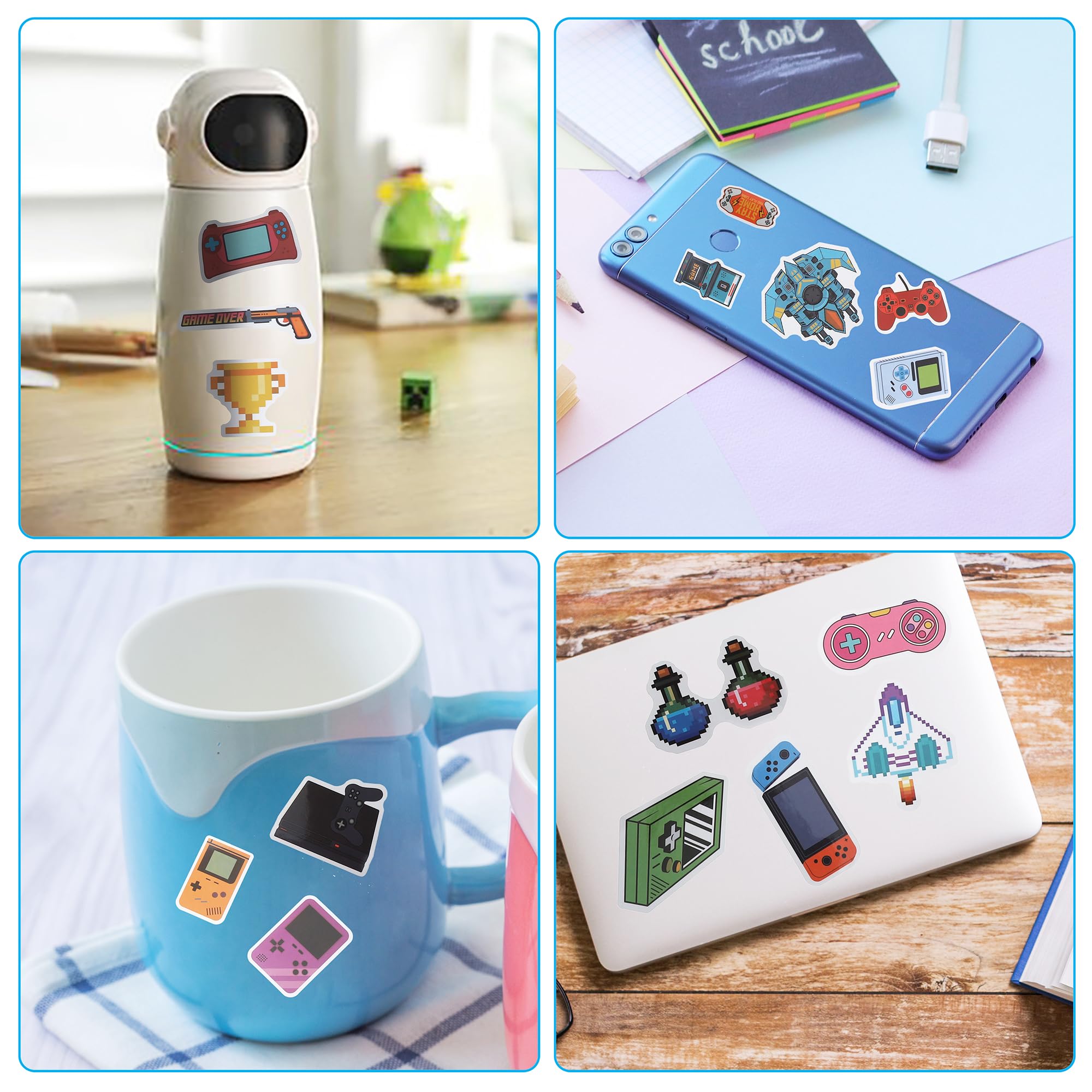 Mua 100 Pack Video Game Stickers, Video Game Gamer Party Favors ...