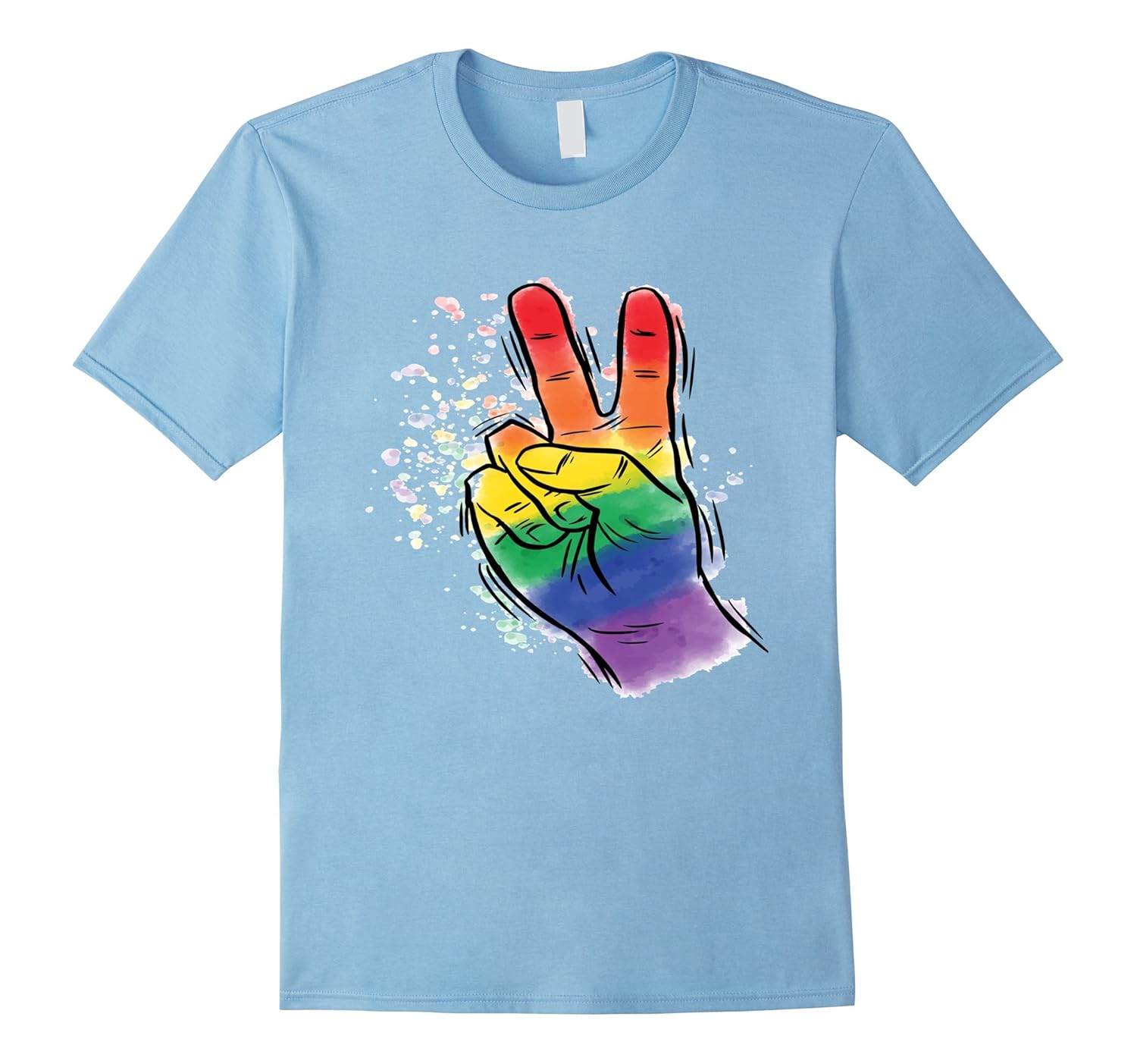 Tie Dye Peace Fingers