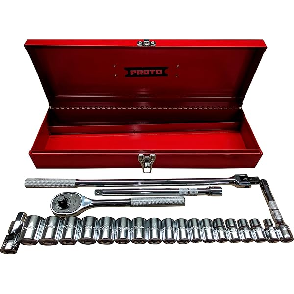 Proto J47101 1/4"， 3/8"， 1/2" Drive 101 piece Socket Set欧米で人気の並行輸入品 非課税 PROTO, in Drive Size ...