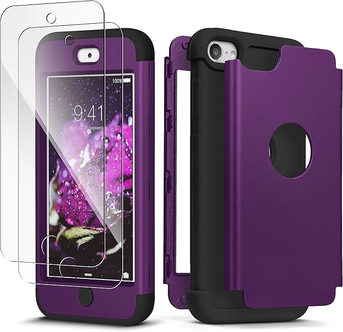 Amazon.com: iPod Touch 7th Generation Case with 2 Screen Protector ...