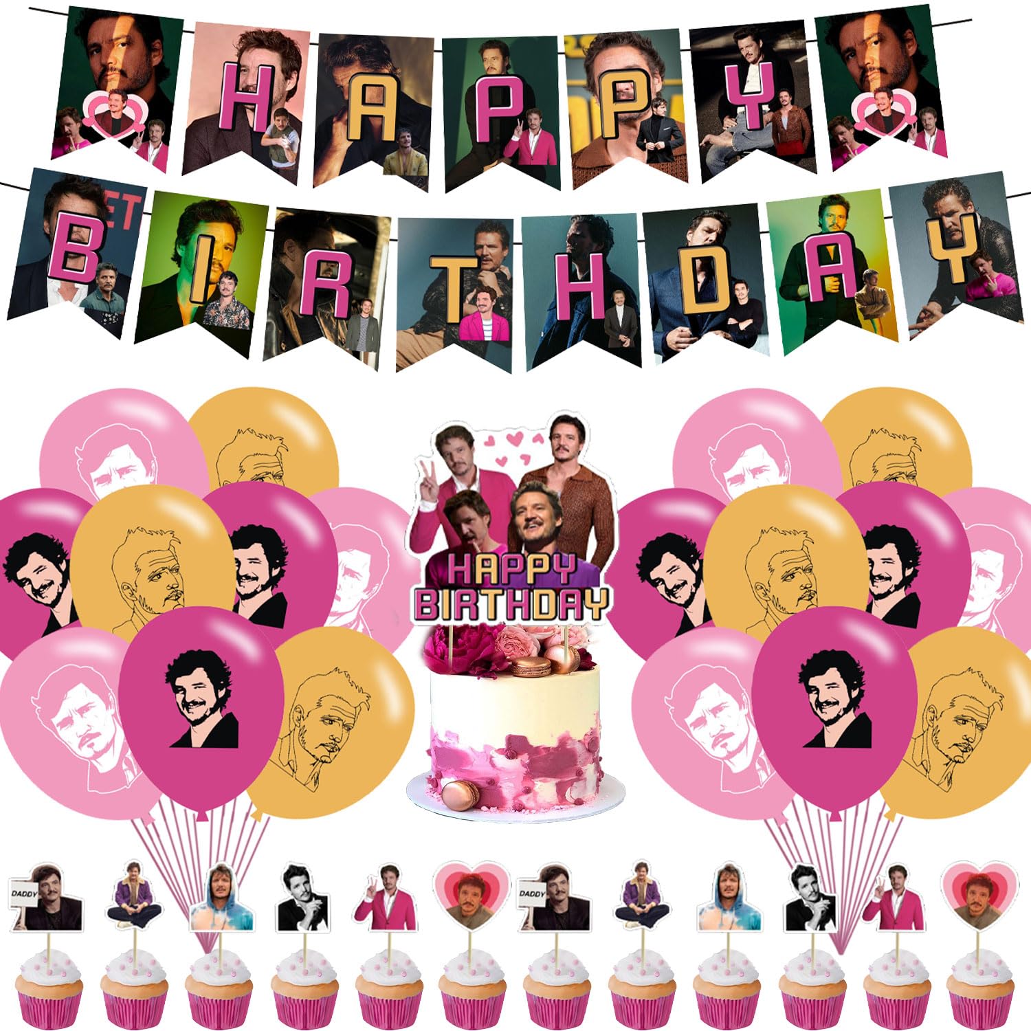 Mua 𝓟𝓮𝓭𝓻𝓸 𝓟𝓪𝓼𝓬𝓪𝓵 Party Supplies, Funny 𝓟𝓮𝓭𝓻𝓸 𝓟𝓪𝓼𝓬𝓪𝓵 Theme Birthday ...