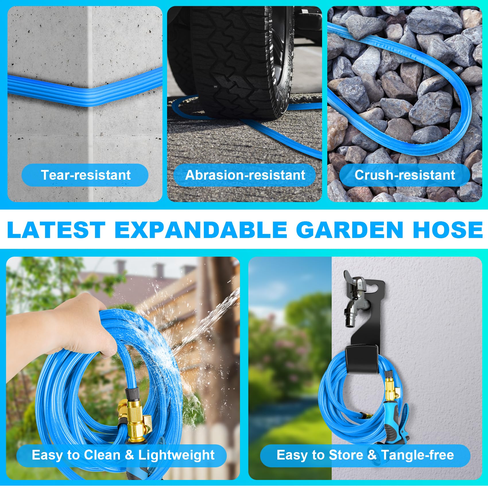 Mua 100ft Expandable Water Hose with 10 Function Nozzles, New Garden ...
