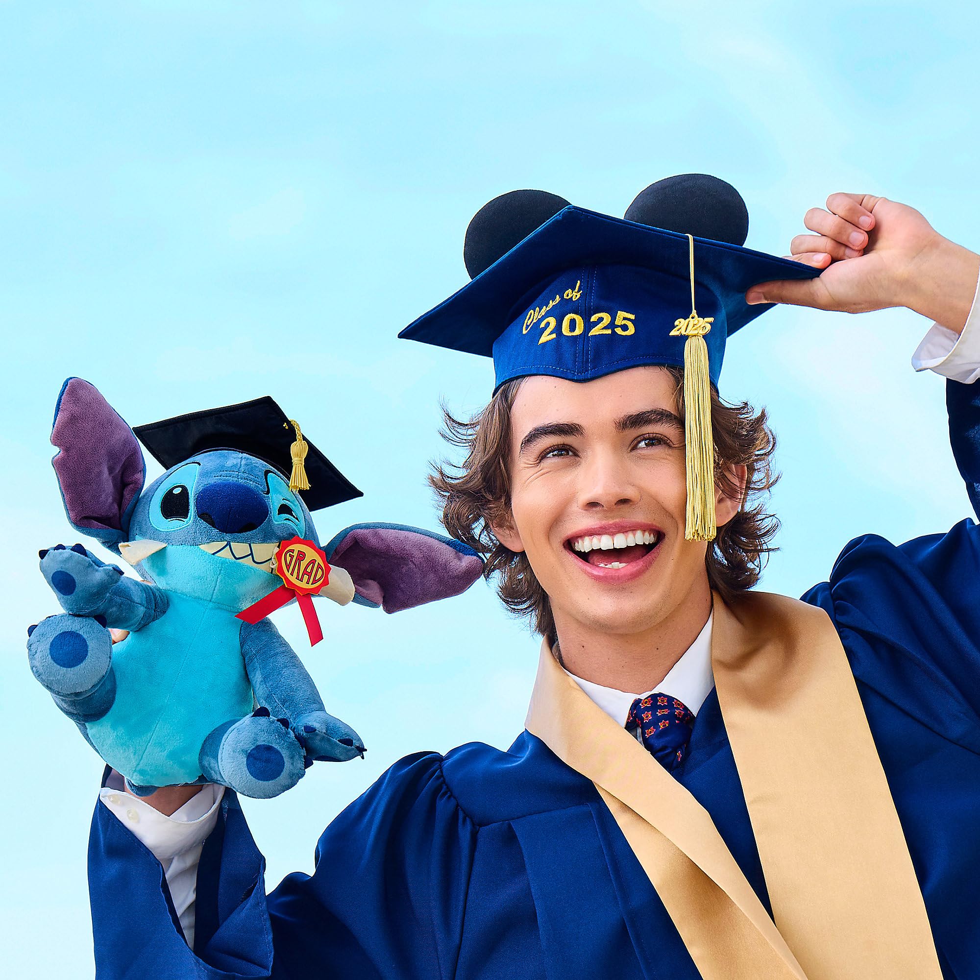 Disney Store Official Stitch Graduation Plush 2025 - Stitch Gifts For ...