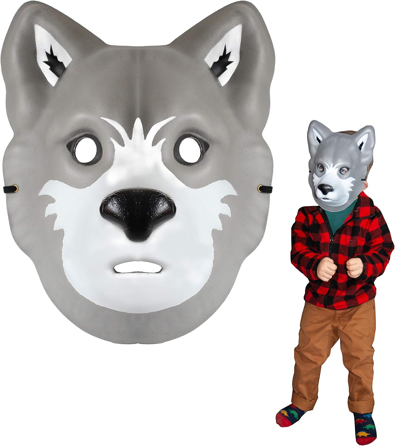 Wild Faces – Wolf from Deluxebase. Safe foam animal masks for kids ...