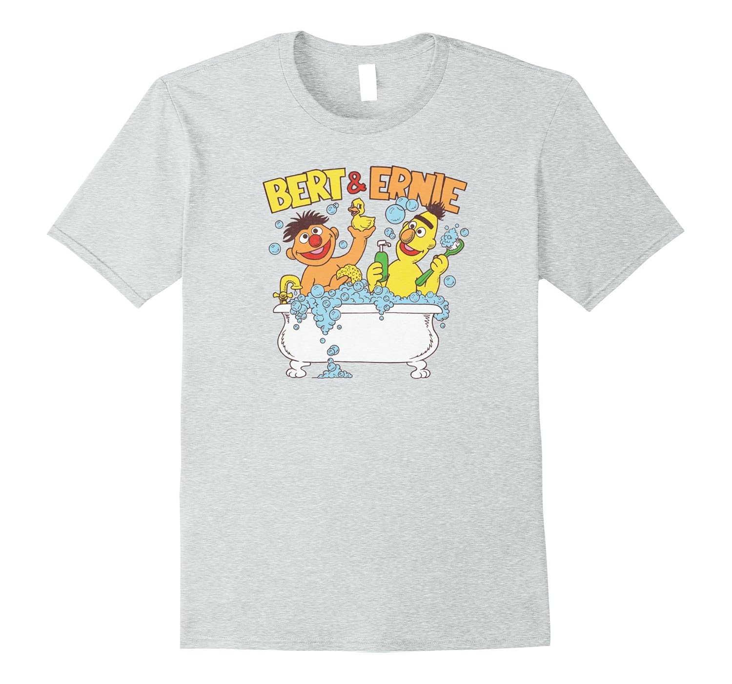 Sesame Street Bert and Ernie Bubble Bath Fun T-Shirt-RT – Rateeshirt