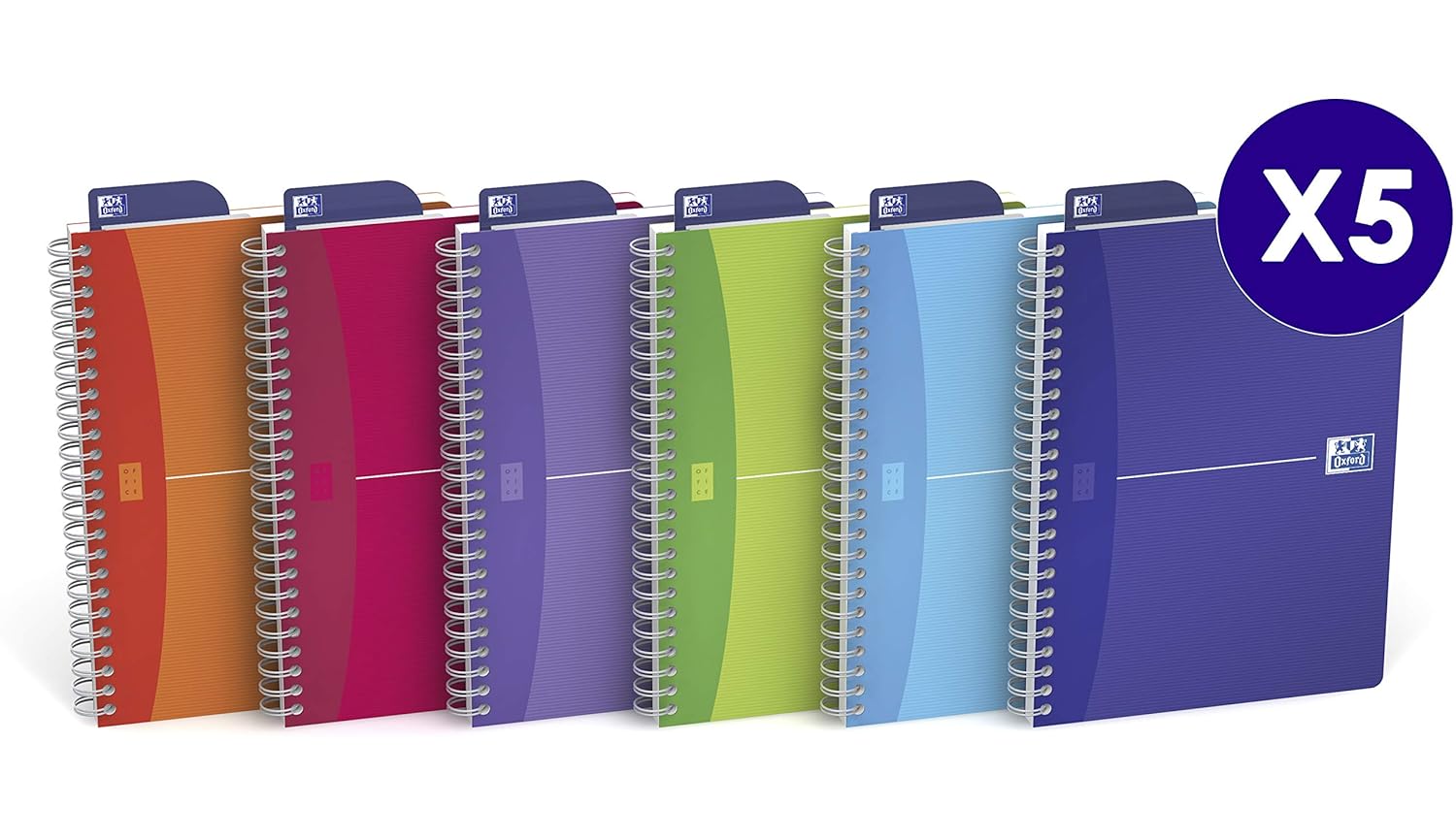Oxford My Color Spiralbound Notebook A4 100 Pages 5 x 5 Squares ...