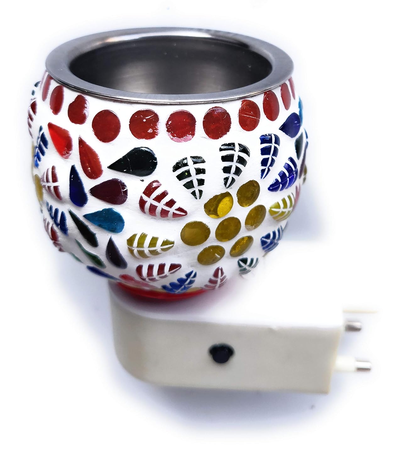 90 Degree Steel Glass Electric Camphor Diffuser (Multicolour): Amazon ...