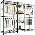 Amazon.com: Ulif E4 Wire Garment Rack, Metal Free Standing Closet ...