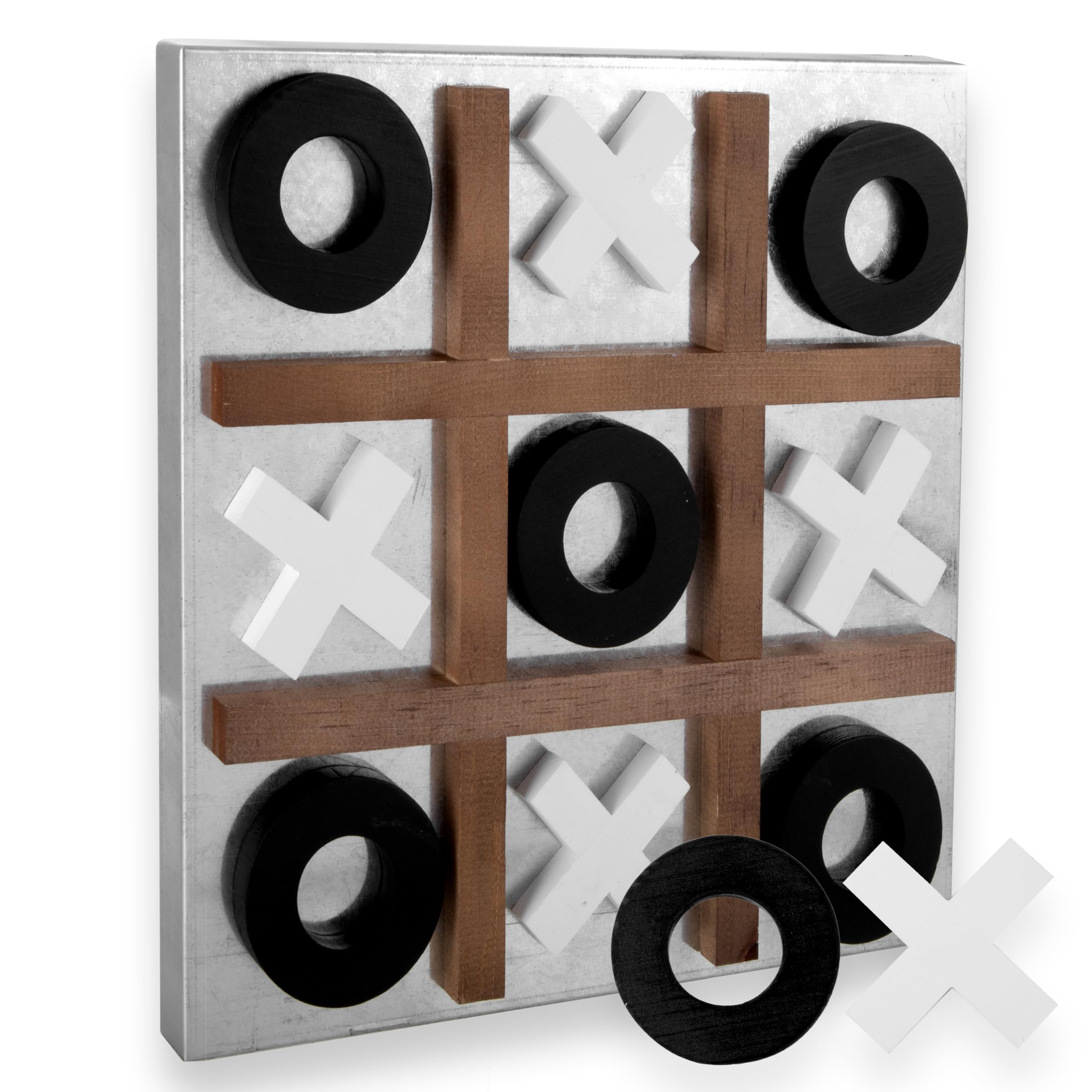 Play Platoon Metal & Wood Magnetic Tic Tac Toe Wall Mounted Games - 13. ...
