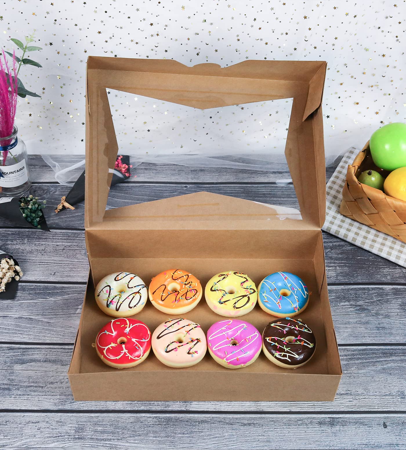 Mua SOROO 15-PACK Brown Pastry Bakery Box 16x11x2.75inch,Large Donuts ...