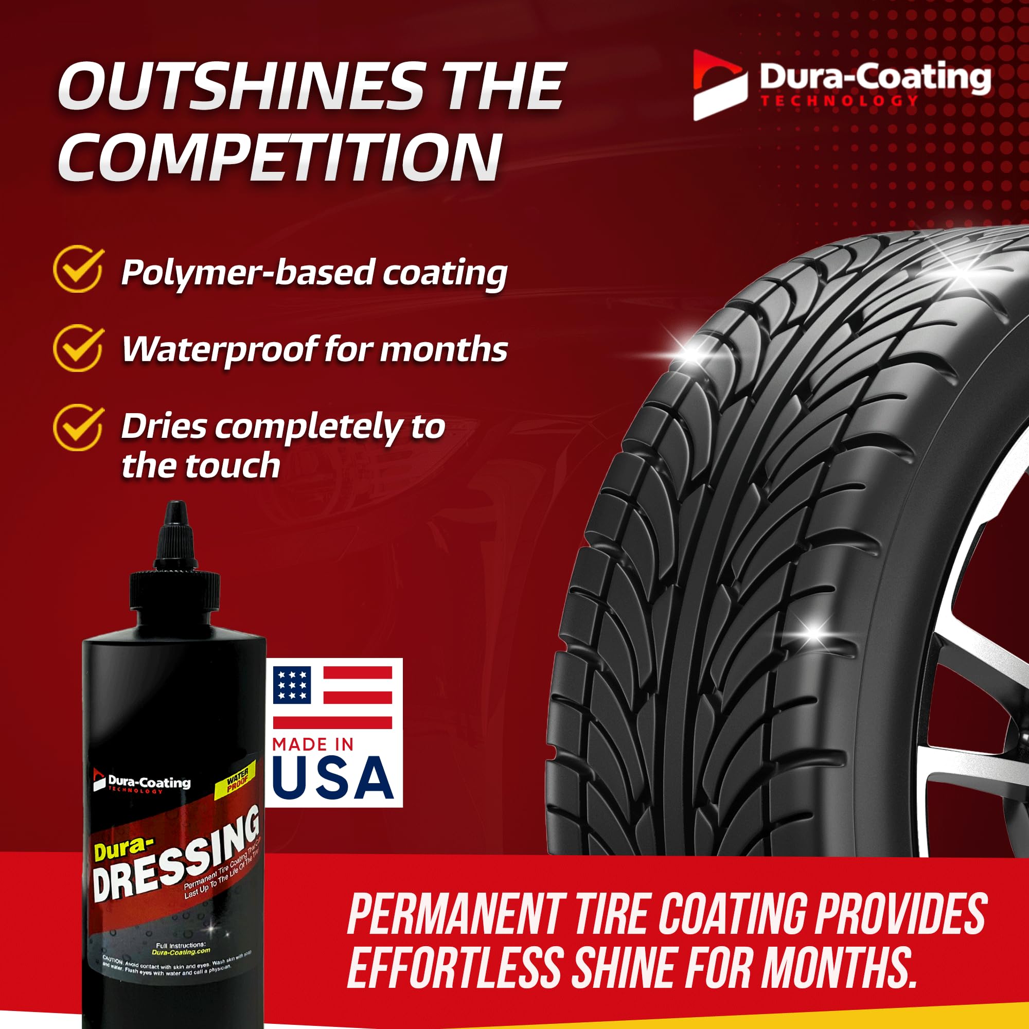 Mua DURA-COATING TECHNOLOGY, Dressing Tire Dressing Re-Load Kit, for ...