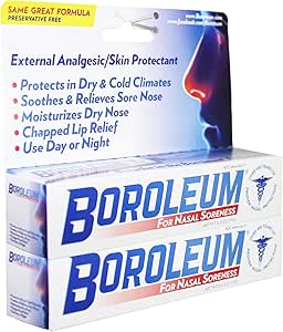 Amazon.com : Boroleum for Nasal Soreness Tube, 17 Grams (Pack of 2 ...