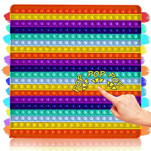 Pinzoveno Jumbo Pop it 400 Bubbles Biggest Fidget Toy, 15.7 Inch Giant ...